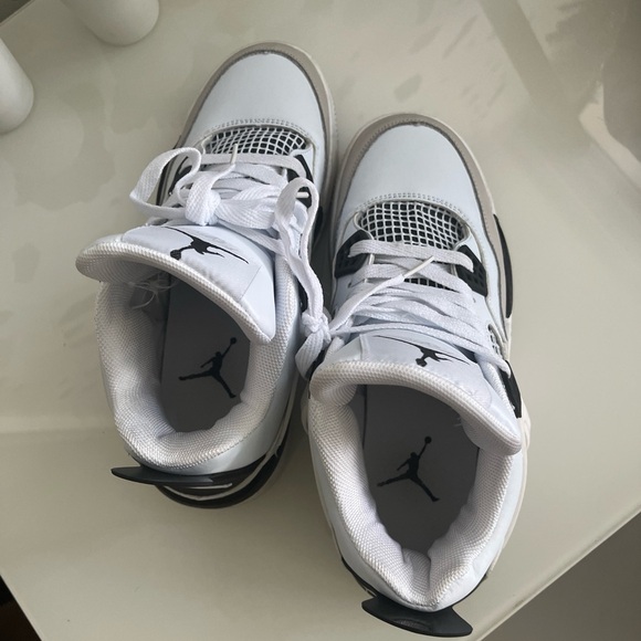 Nike | Shoes | Nike Air Jordan Retro 4s In Military Black | Poshmark